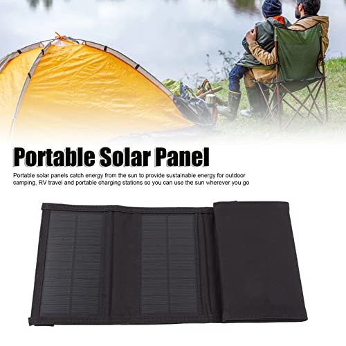 15W High Efficiency Portable Solar Panel, Catch Energy from The Sun for Camping and Travel, Phones, Tablets