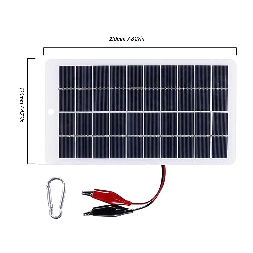 Solar Panel, Portable Solar Panel High Efficiency Wide Compatibility 4W 5V for Appliances