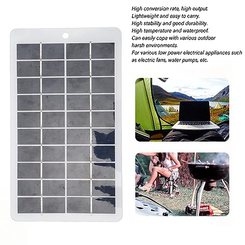 Solar Panel, Portable Solar Panel High Efficiency Wide Compatibility 4W 5V for Appliances