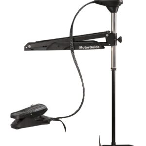 MotorGuide 940200050 X3 Freshwater Bow Mount Trolling Motor — Cable Steer, Foot-Control — 36-Inch Shaft, 45-Pound Peak Thrust