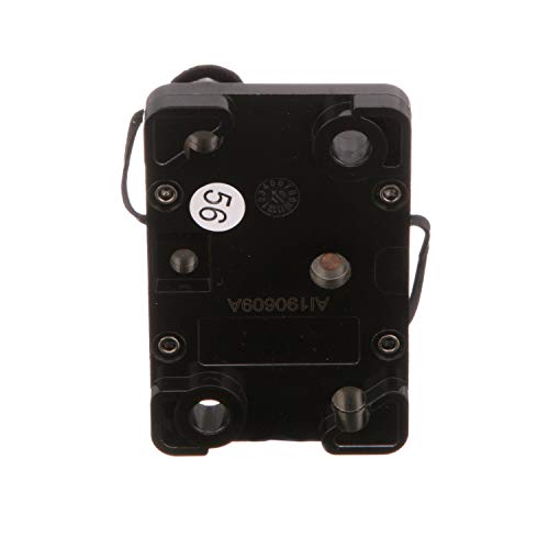 MotorGuide 8M0064076 Manual Reset Circuit Breaker — for 12V, 24 V and 36V Trolling Motors — Push-Button Reset — 60 Amp