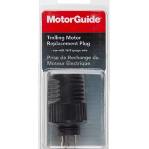 MotorGuide 8M0092065 Trolling Motor Replacement Plug — Medium Duty, Use with 16- to 8-Gauge Wire, Connects with Receptacle