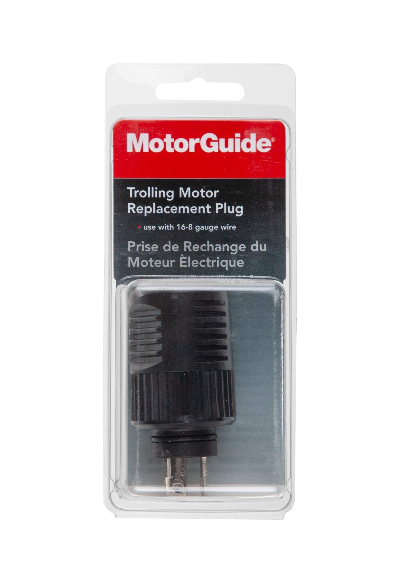 MotorGuide 8M0092065 Trolling Motor Replacement Plug — Medium Duty, Use with 16- to 8-Gauge Wire, Connects with Receptacle