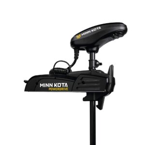 minn kota 1358737 powerdrive freshwater electric-steer bow-mount trolling motor with digital maximizer, 55 lbs thrust, 54" shaft, black