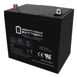 mighty max battery 12v 55ah sla battery for motorguide varimax trolling motors