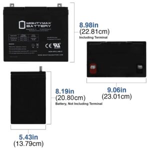 Mighty Max Battery 12V 55Ah SLA Battery for MotorGuide VariMax Trolling Motors