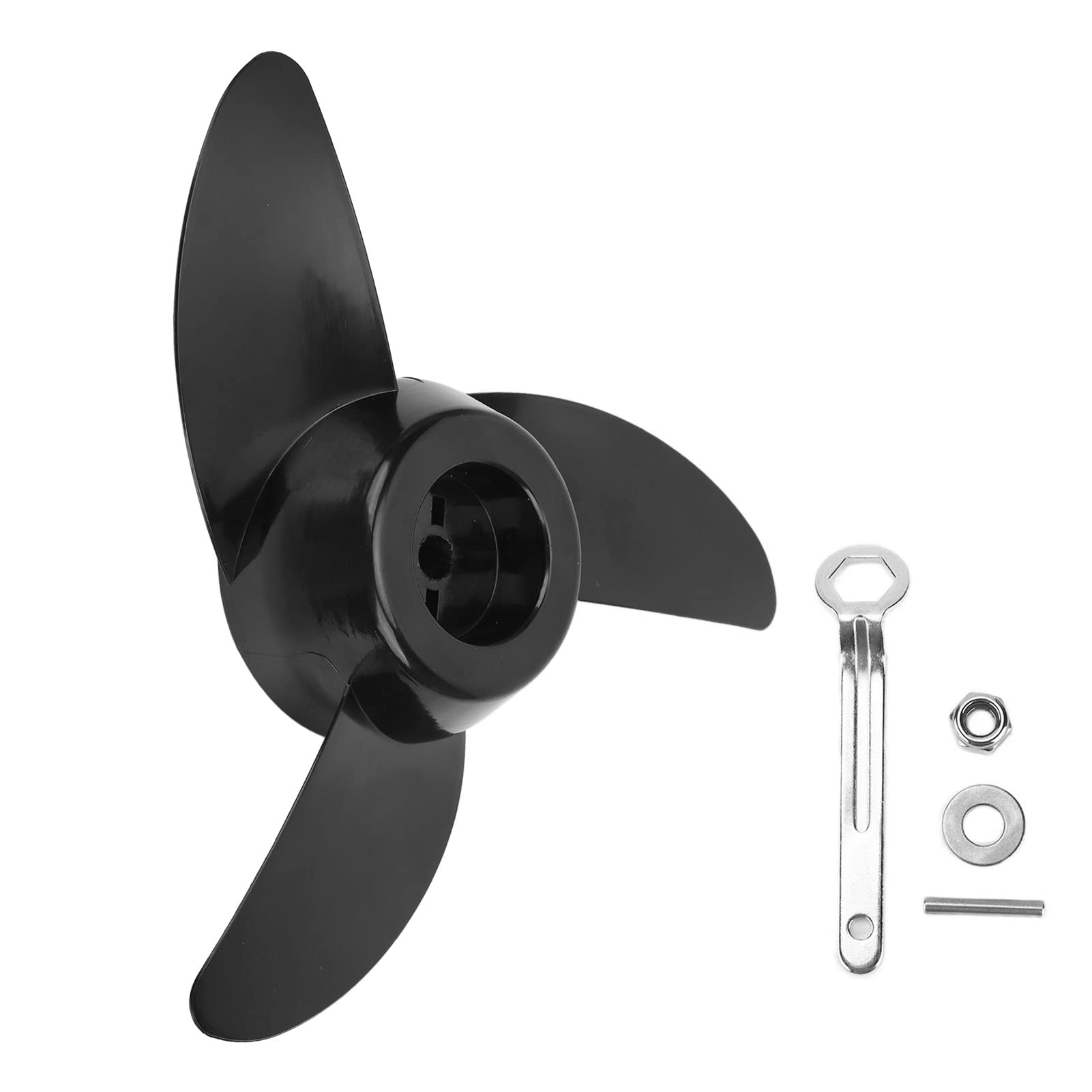 KIMISS Propellers Electric Outboard, Electric Outboard Propeller Kit 3 Blades for 28lb 36lb 46lb 12V 24V Trolling Motors Accessories