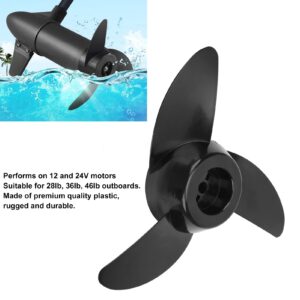 KIMISS Propellers Electric Outboard, Electric Outboard Propeller Kit 3 Blades for 28lb 36lb 46lb 12V 24V Trolling Motors Accessories