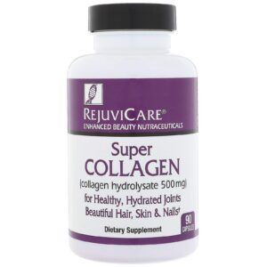 rejuvicare super collagen capsules for beauty, healthy joints, hair, skin, & nails, 90 servings, multi, (n8745)