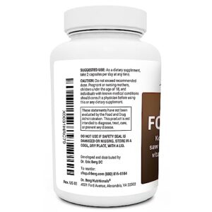 Dr. Berg All in One Vitamins for Hair, Skin & Nails - Advanced Formula with Biotin, Saw Palmetto, DHT Blocker & Trace Minerals - 90 Veg Capsules