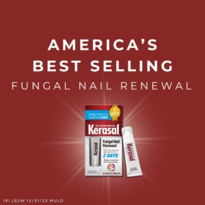 Kerasal Nail Renewal, Restores Appearance of Discolored or Damaged Nails, 0.33 fl oz (Packaging May Vary)