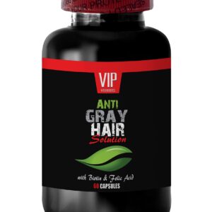 Best Naturals Anti Gray Hair - Anti Gray Hair for Men and Women - GET Your Style Back - Stops Grey Hair Change - catalase for Gray Hair - Anti Gray Hair Supplement - Hair Support Vitamins 1Bot 60Caps