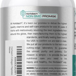 Horbäach Collagen Peptides 6000mg | 300 Caplet Pills | with Vitamin C | Hydrolyzed Collagen Supplement | Non-GMO, Gluten Free