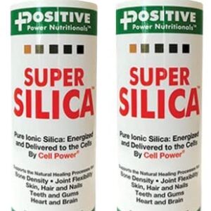 Super Silica Liquid Concentrate, 4 oz. Bottles (Pack of 2) Highest Absorption, Collagen Producing, Supports Healthy Bone Density, Joint Flexibility, Skin Hair and Nails and Pill Holder by GeoMetal™