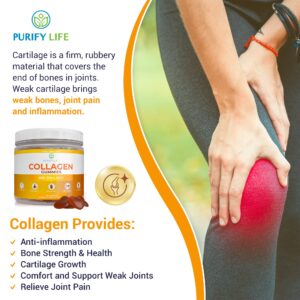 Purify Life Marine Collagen & Vegan Collagen Bundle, Gummies Vitamins for Hair Skin and Nails Health (90 Chews), Pore Reducer & Elasticity, Replace Capsules, Pills