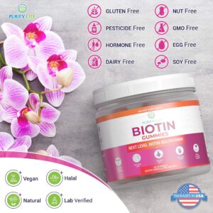 Biotin & Vegan Collagen Bundle, Gummies for Hair Growth, Healthier Skin & Nails (Bulk 90 Gummies), Collagen Booster Superfruit Complex with Resveratrol, Vitamin A, E, C - Replace Capsules, Pills