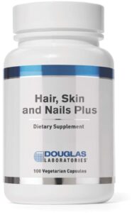 douglas laboratories hair, skin & nail plus | vitamins, minerals, and nutrients formulated to support healthy hair, skin, and nails | 100 capsules