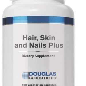 Douglas Laboratories Hair, Skin & Nail Plus | Vitamins, Minerals, and Nutrients Formulated to Support Healthy Hair, Skin, and Nails | 100 Capsules