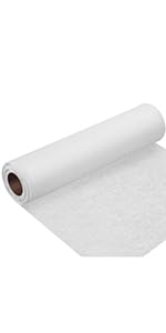 Woven Cotton Fusible Interfacing for Sewing 10.62in x 12yd Medium Weight Iron on Interfacing White Single-Sided Interfacing for t-Shirt Shirts Collars Quilts Sewing Crafting