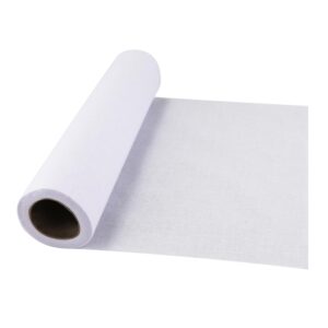 woven cotton iron-on fusible interfacing, 10.6in x 10 yard single-sided fusible interfacing iron on heavy weight fusible interfacing for sewing quilting crafting diy, white