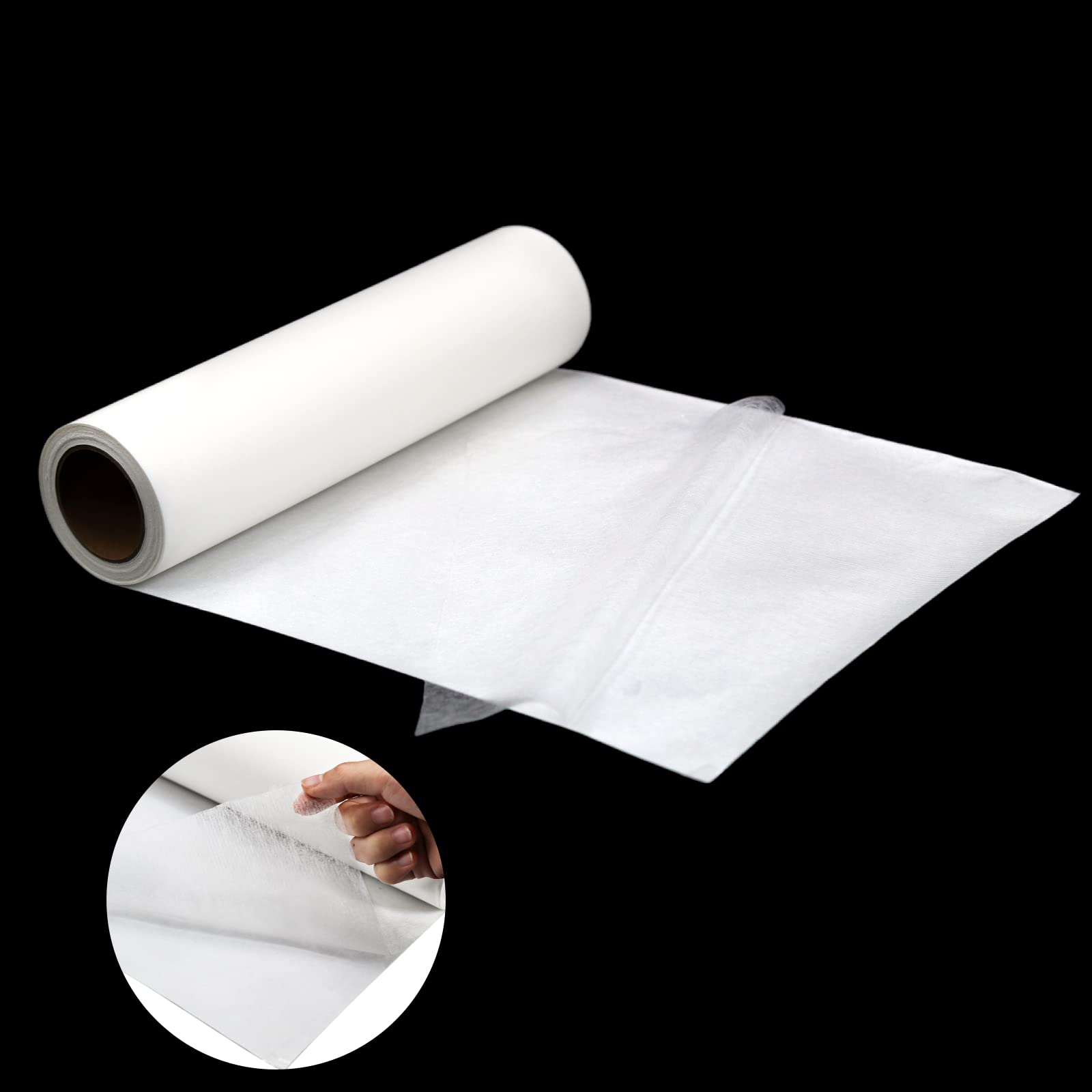 PLANTIONAL Light Weight Fusible Bonding Web:11.8 inch x 10 Yards Fusible Webbing for Fabric Applique DIY Crafts Supplies