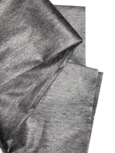 gray/charcoal fusing uf363 midweight interfacing (36"x 60"). nonwoven