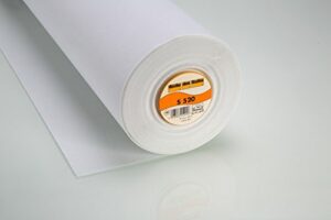 vilene s520 firm flexible iron on fusible interfacing interlining white - per metre