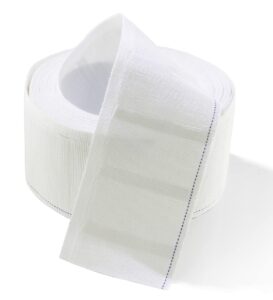 mjmp pleat tape for curtain heading vintage style small size (6yard, white)