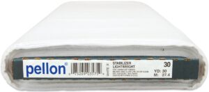 pellon white stabilizer light weight, 1 pack