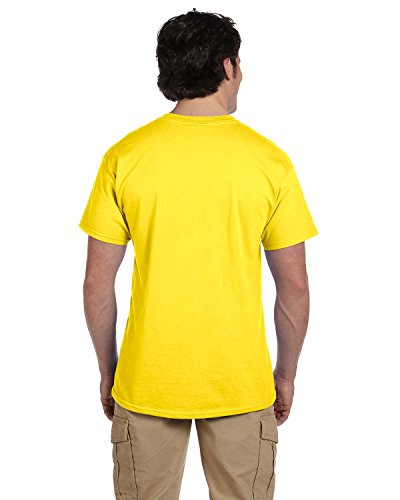 Fruit of the Loom 5 oz, 100% Heavy Cotton HD T-Shirt, Large, Yellow