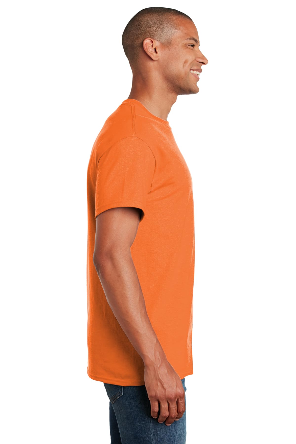 Gildan Men's G2000 Ultra Cotton Adult T-shirt, Safety Orange, Large