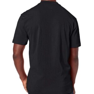 Dickies mens Heavyweight Crew Neck Short Sleeve Tee Henley Shirt, Black, X-Large US