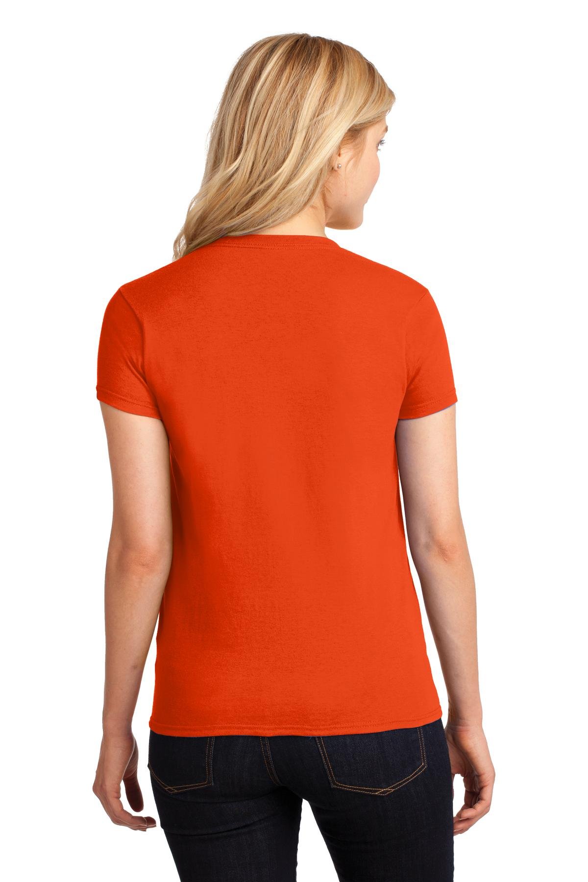 Gildan Women's Heavy Taped Neck Comfort Jersey T-Shirt, Orange, X-Large