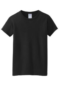 gildan blank t-shirt - unisex style 5000 adult black