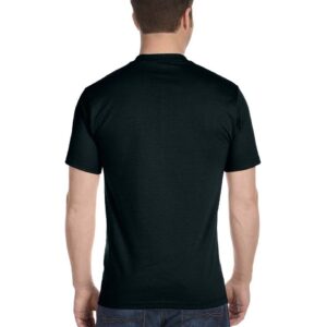 Men's 5.2 oz Hanes HEAVYWEIGHT Short Sleeve T-shirt, Black, Medium