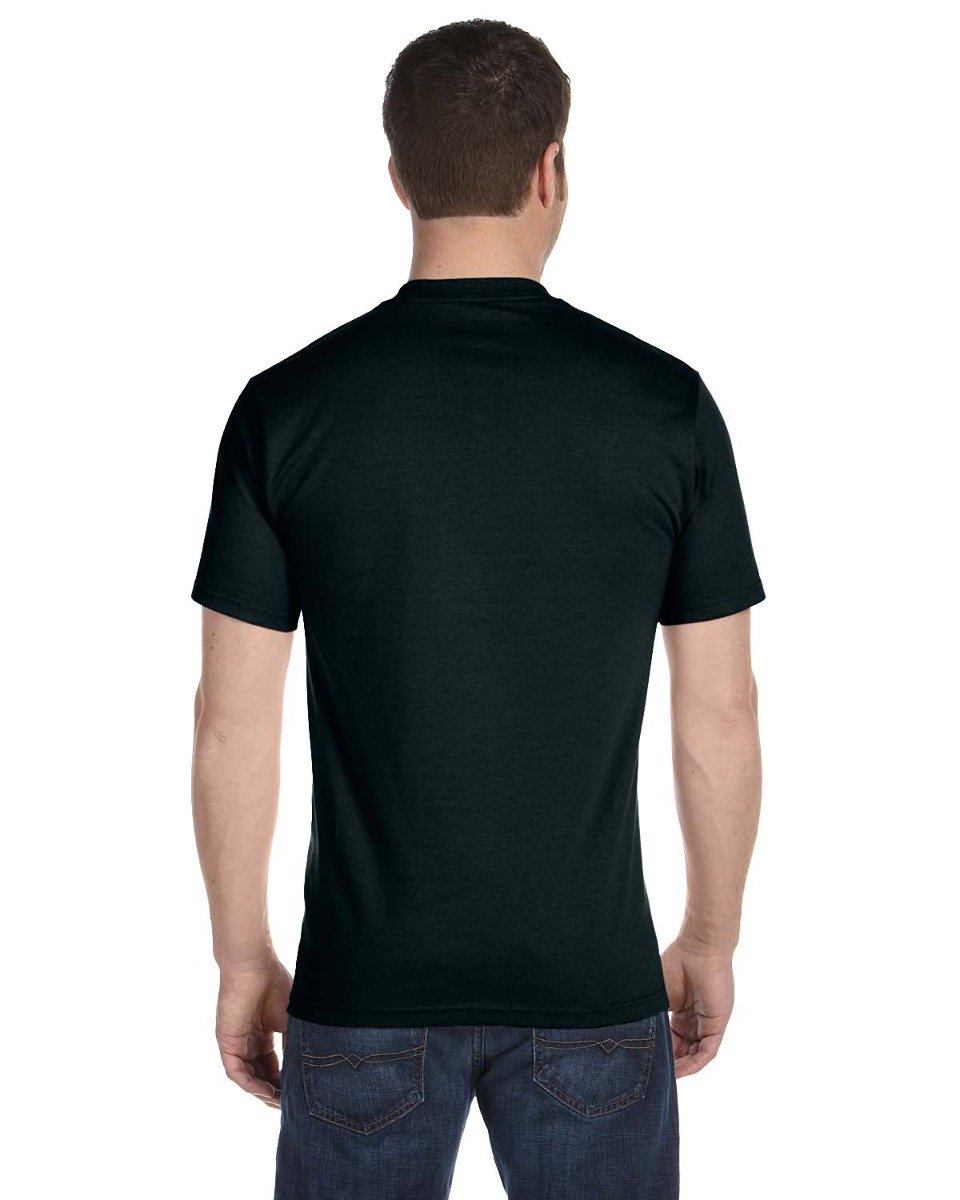 Men's 5.2 oz Hanes HEAVYWEIGHT Short Sleeve T-shirt, Black, Medium