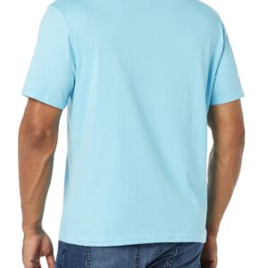 Amazon Essentials Men's Slim-Fit Short-Sleeve Crewneck Pocket T-Shirt, Pack of 2, Light Blue, X-Large