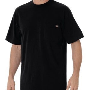 Dickies mens Short-sleeve Pocket T-shirt fashion t shirts, Black, Large Tall US