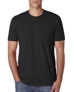 next level mens premium fitted cvc crew tee (n6210) black l