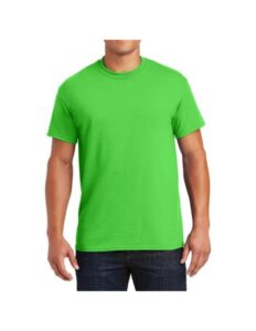 gildan dry blend (8000), t shirt electric green