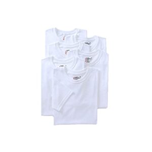 Hanes Ultimate Comfort Fit Undershirt, Men’s Crewneck Stretch-Cotton T-Shirt, 6-Pack