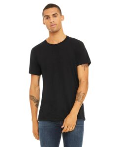 bella canvas triblend short sleeve tee black