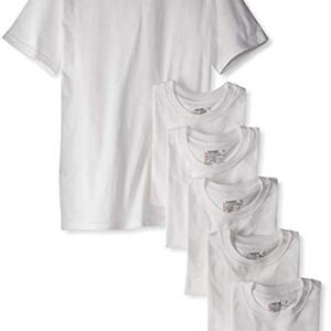 Hanes Ultimate Men's 5-Pack Tagless ComfortSoft Crewneck T-Shirt, White, Large