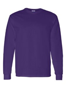 gildan longsleeve heavy cotton shirt(purple