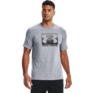 under armour men's ua boxed sportstyle short sleeve t-shirt xl gray