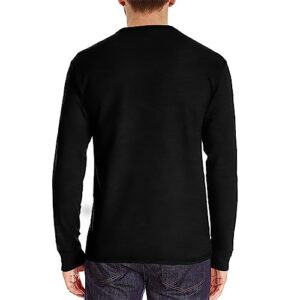 Lexiart Mens Fashion Henley Shirts Long Sleeve Button Cotton T-Shirt with Pocket