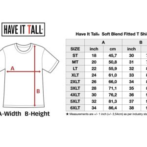 Have It Tall Men's Fashion Fit T Shirt Black Large Tall