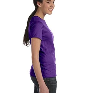 Hanes Perfect-T T-Shirt, Purple, Medium