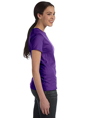 Hanes Perfect-T T-Shirt, Purple, Medium