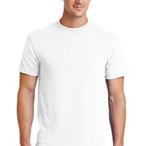 Port & Company Men's 50/50 Cotton/Poly T Shirt 6XL White